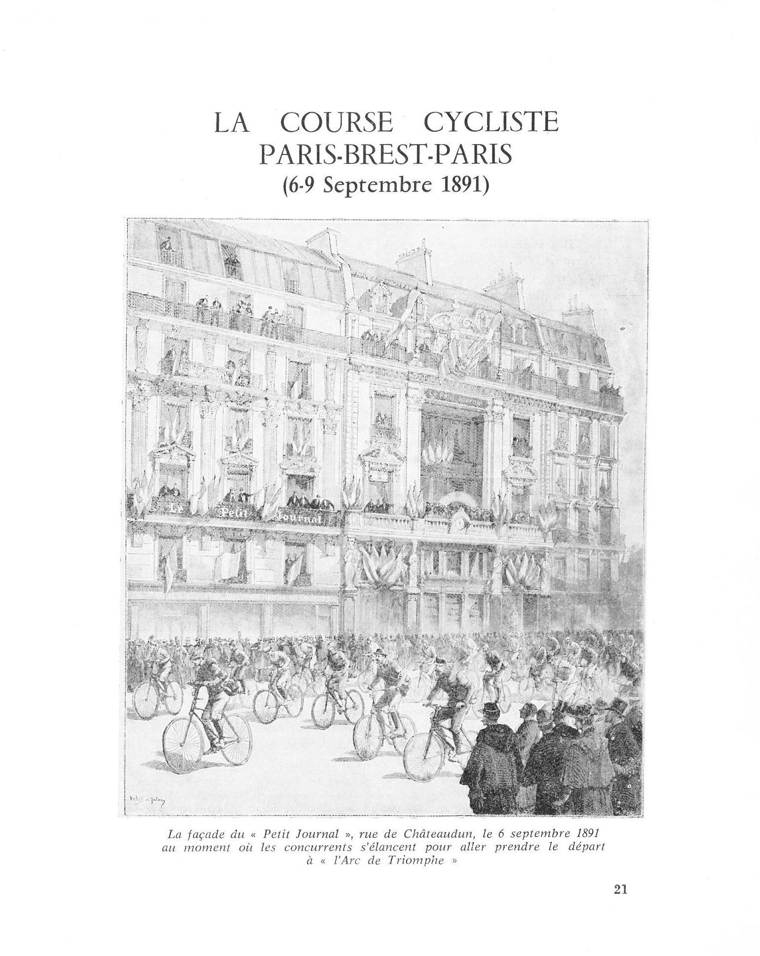 L’Original de la semaine : la course cycliste Paris-Brest-Paris, 1891 ...